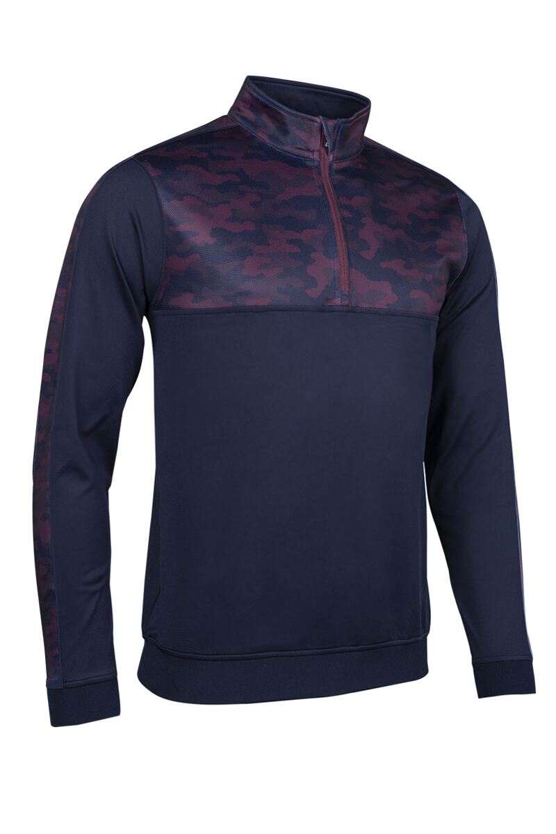 Mens Zip Thermal Golf Midlayer
