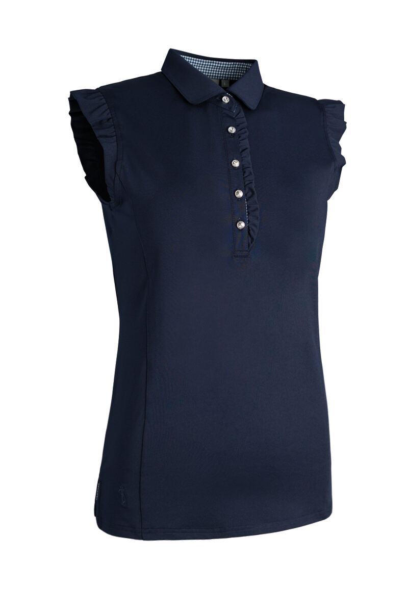 Ladies Frill Performance Daisy Golf Top Sale