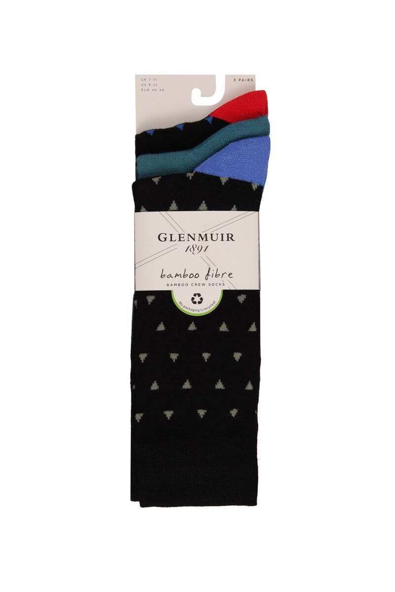 ELI - Mens Triangle Patterned Bamboo Socks
