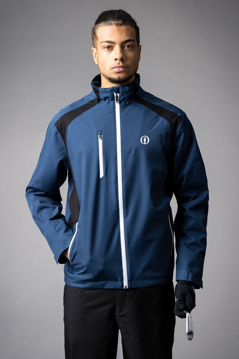 The Open Mens Panelled Waterproof Golf Jacket
