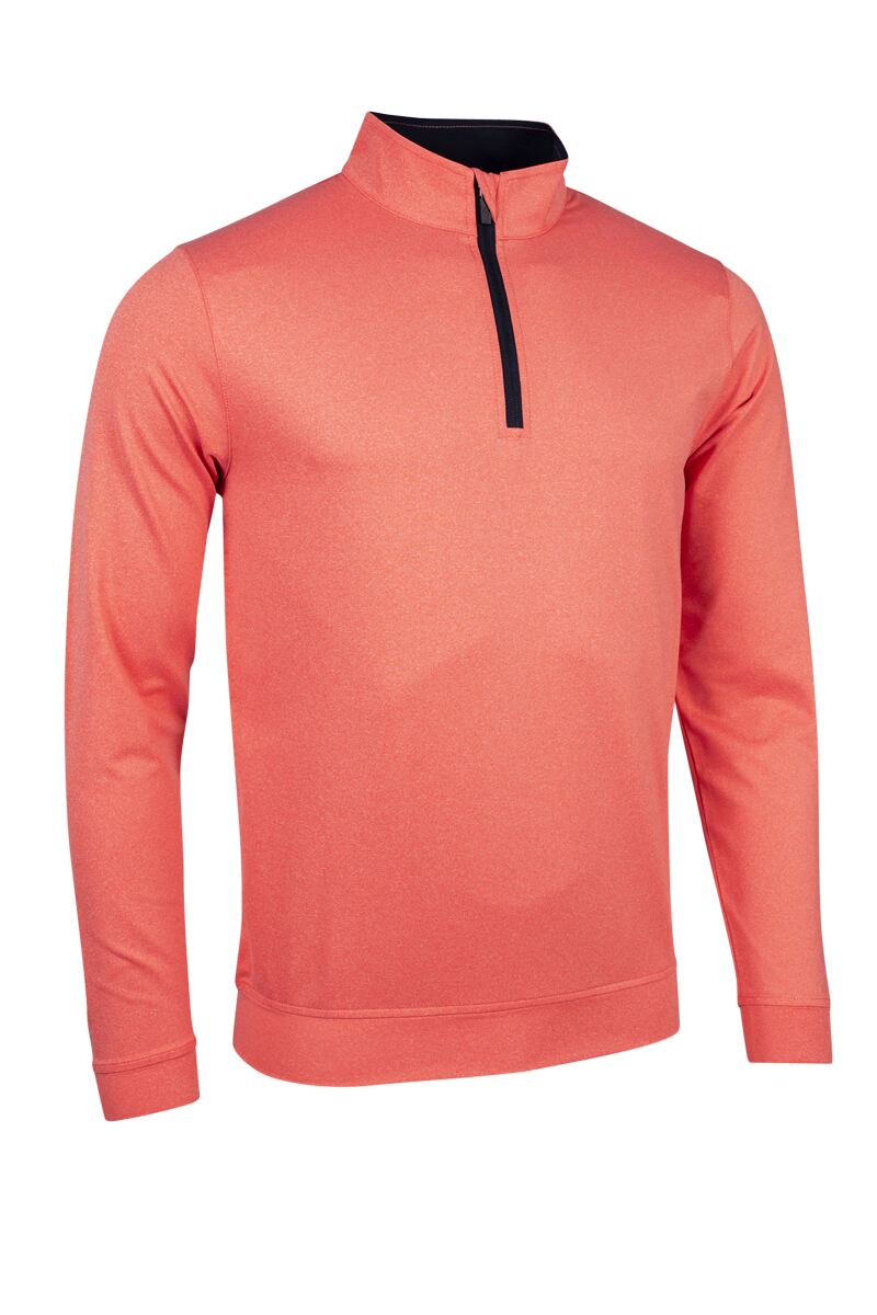 Mens Zip Performance Wick Golf Midlayer