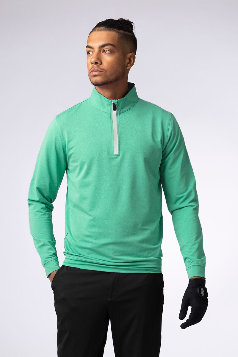 Mens Zip Performance Wick Golf Midlayer Sale
