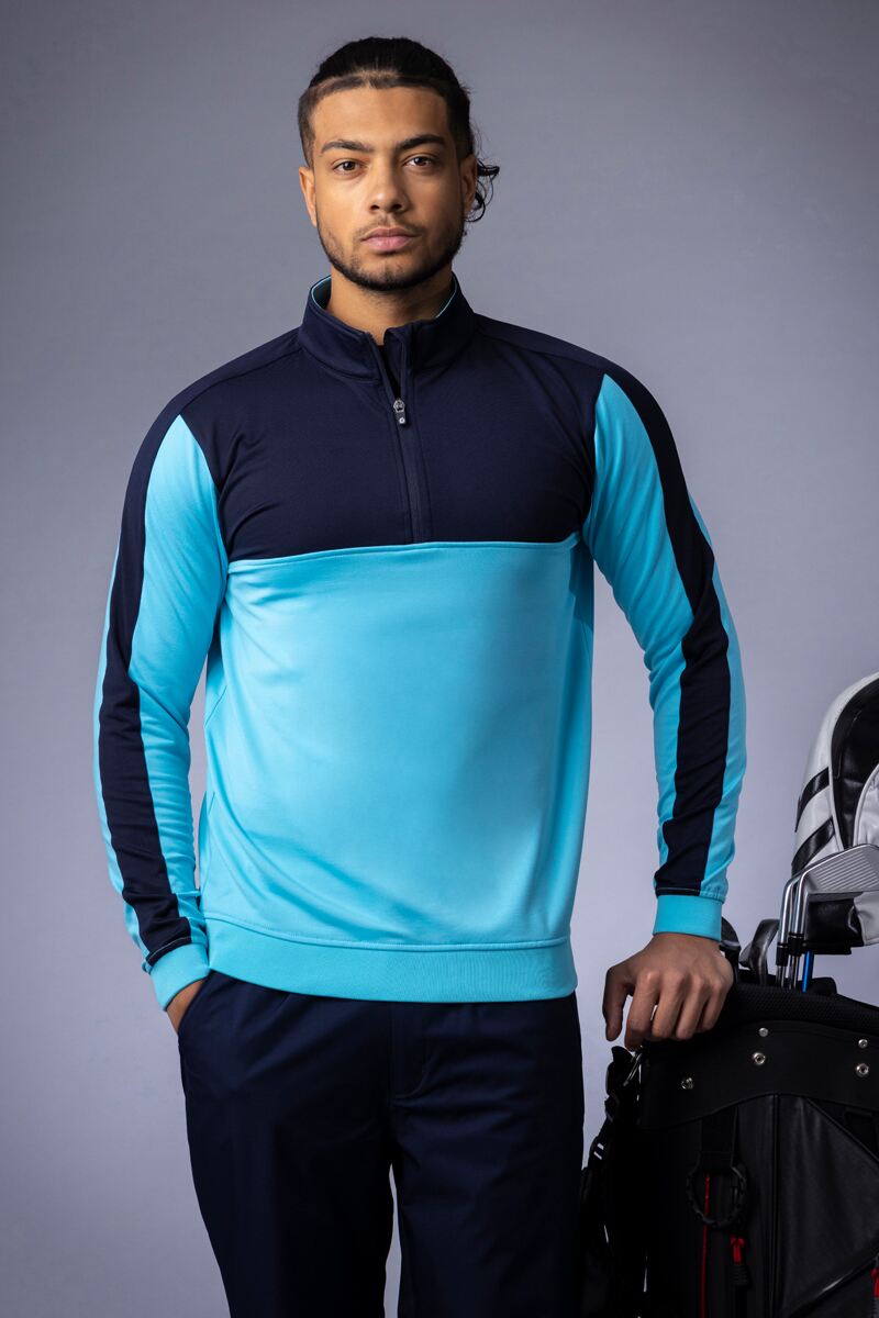 Mens Zip Thermal Golf Midlayer