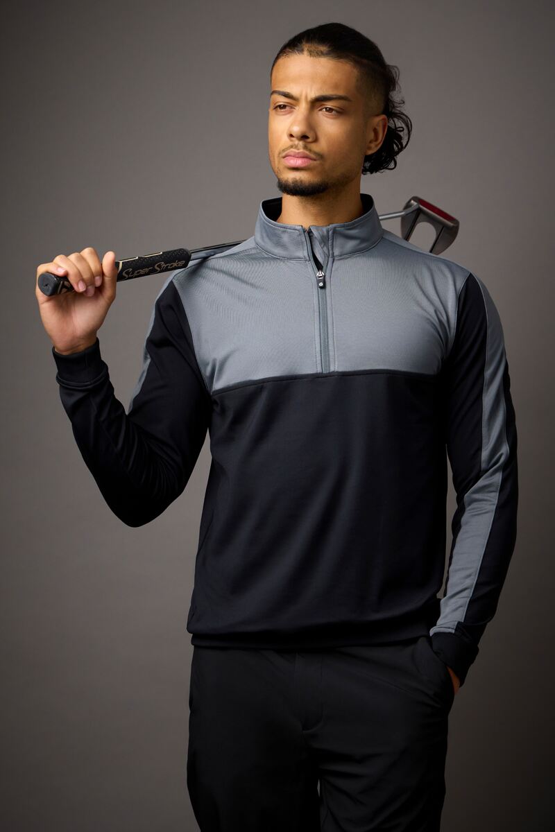 Mens Zip Thermal Golf Midlayer