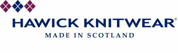 Hawick Knitwear Logo Hawick Knitwear Merino Herringbone Scarf Dark