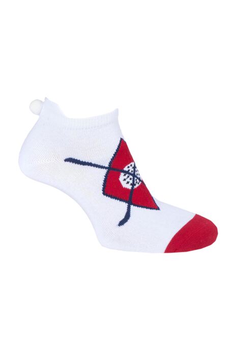 Ladies Patterned Secret Golf Socks