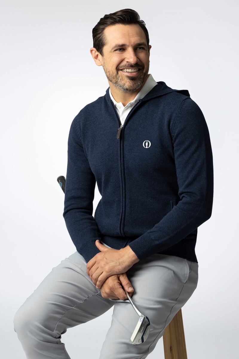 HAWICK - Mens Zip Cashmere Golf Sweater